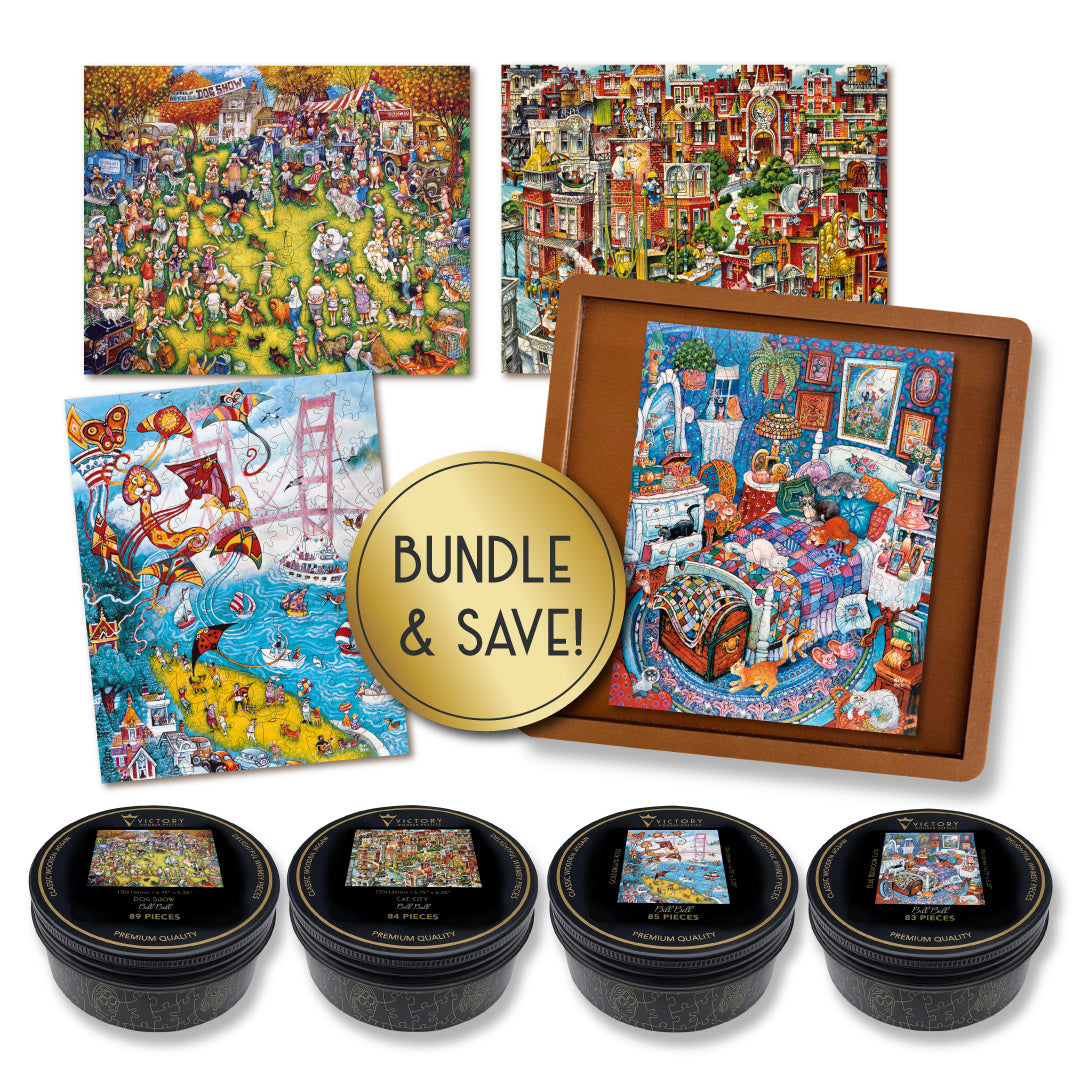 Bill Bell MINI QT Tray Collection – Victory Wooden Puzzles