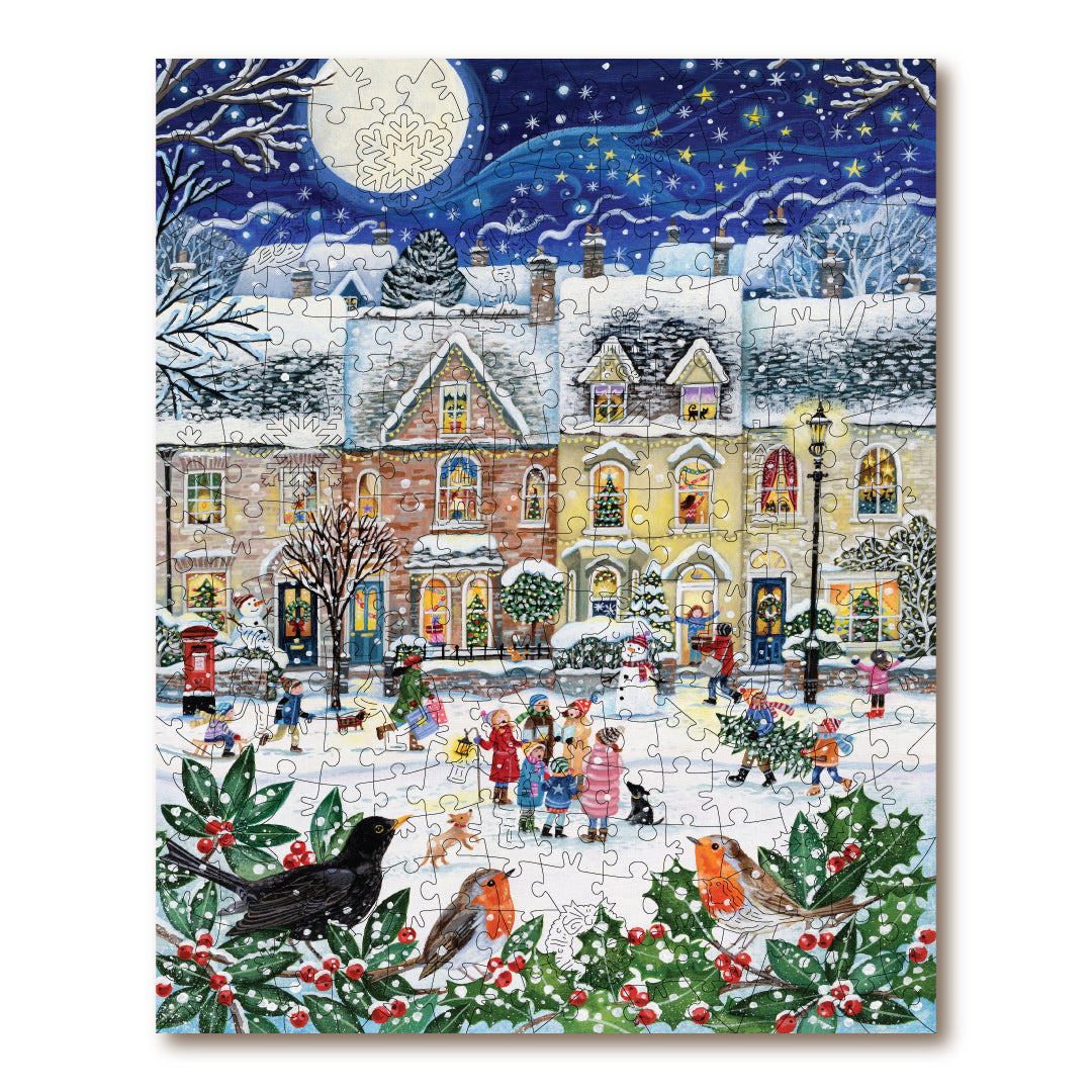 Victory Wooden Jigsaw Puzzles | Snowy Street – Victory Wooden Puzzles