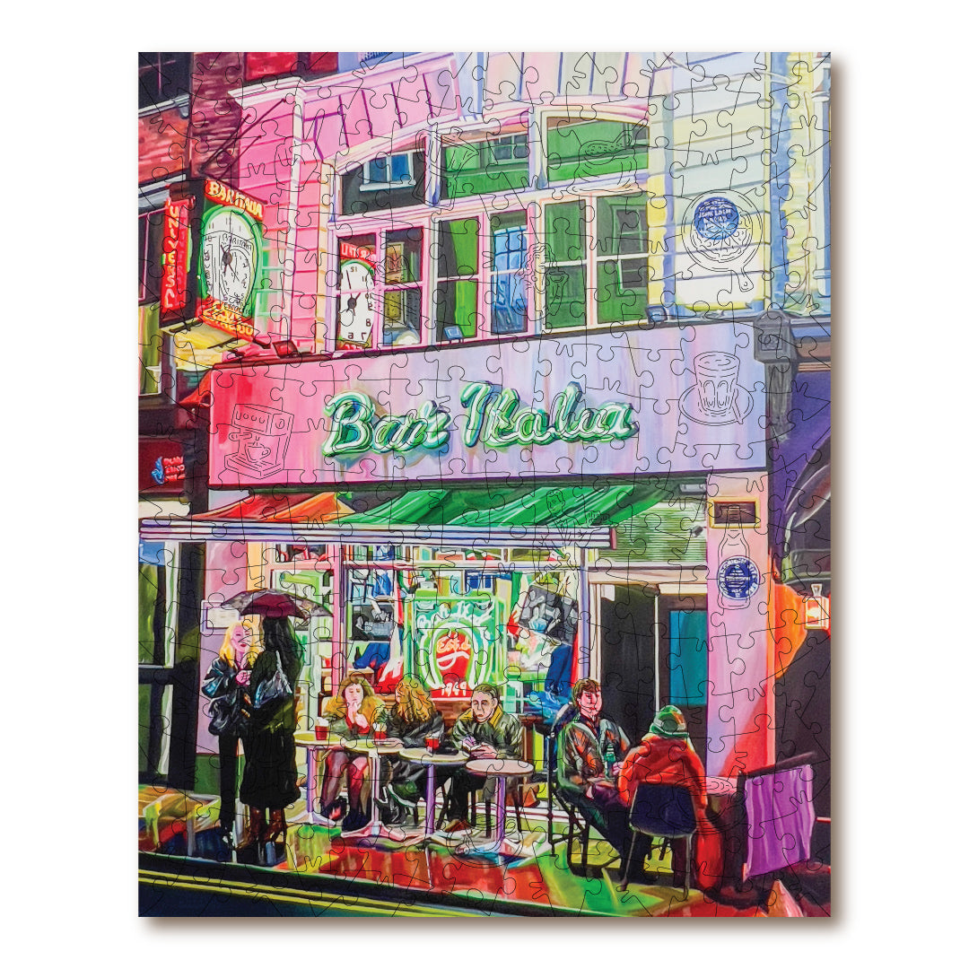 Victory Wooden Jigsaw Puzzles | Bar Italia at Night - London – Victory ...
