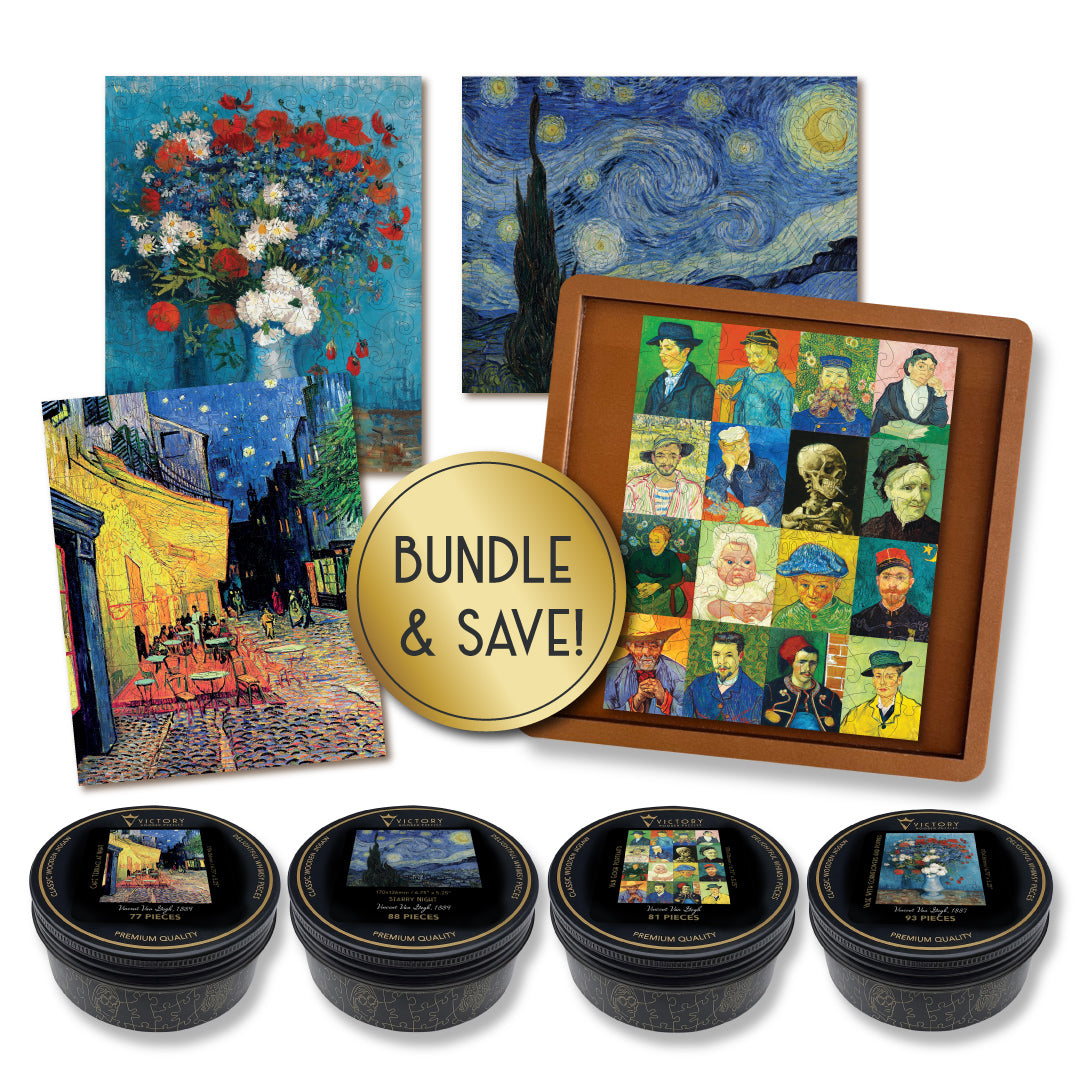 Van Gogh MINI QT Tablett-Kollektion – Victory Wooden Puzzles