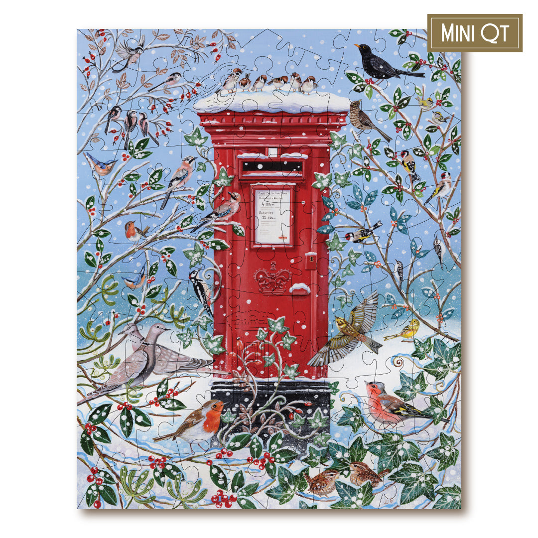 Victory Wooden Jigsaw Puzzles | Snowy Postbox MINI QT – Victory Wooden ...